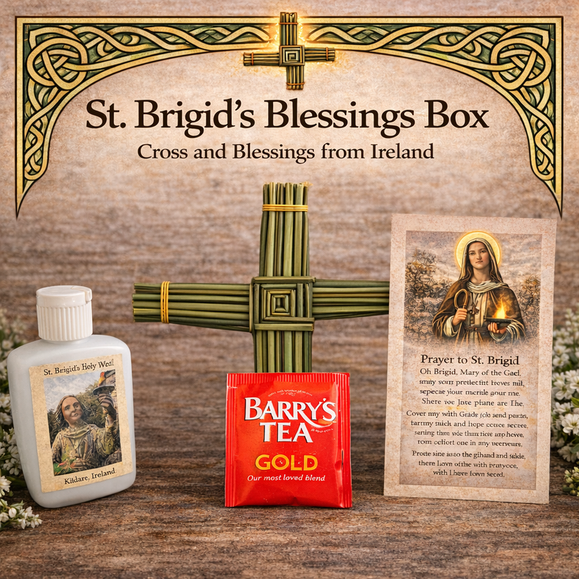 Saint Brigid Blessing Box Ireland | Celtic Cross Online