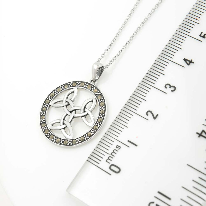 Sterling Silver Triple Trinity Pendant | Gifts of Ireland
