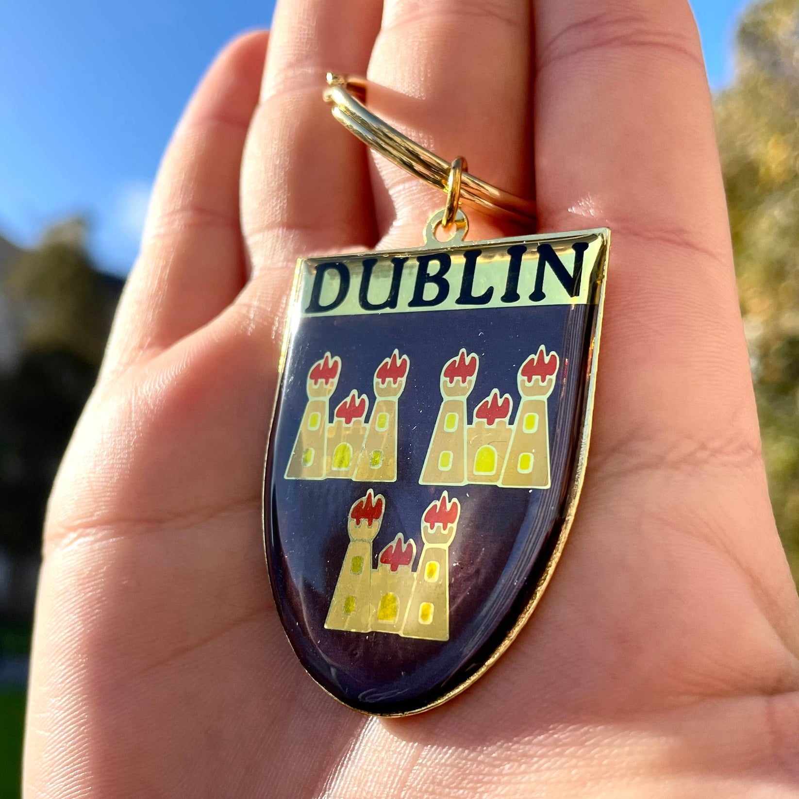 Dublin Coat of Arms Keyring Keychain | Gifts of Ireland